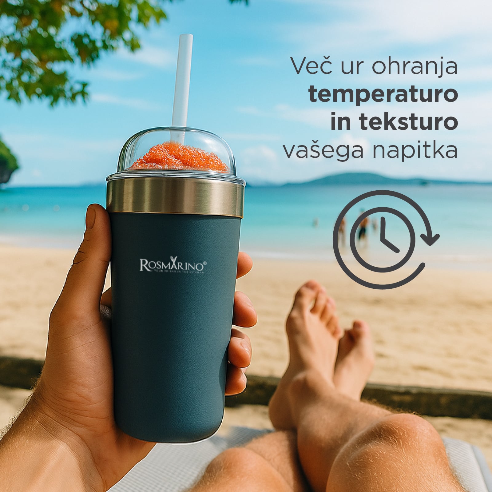 Termo kozarec Rosmarino Sip`n`Chill 500 ml – mornarsko moder - Vitapur